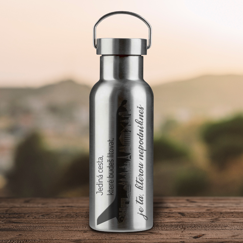 Termoláhev s vlastním motivem 490ml - Kopina